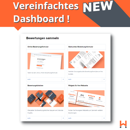 NEU: Vereinfachte Profilverwaltung - Das neue "Dashboard ...